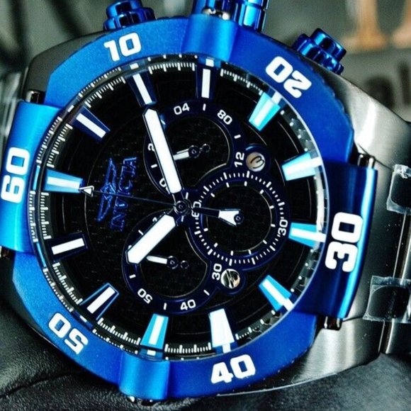 Invicta | Accessories | Mens 5mm Tactical Force 50mm Blue Watch | Poshmark